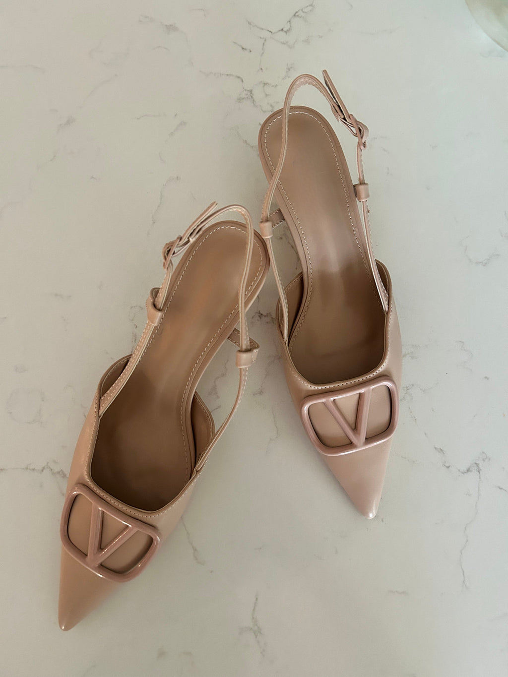 Clementine Nude Slingback Heel Beyourself Boutique